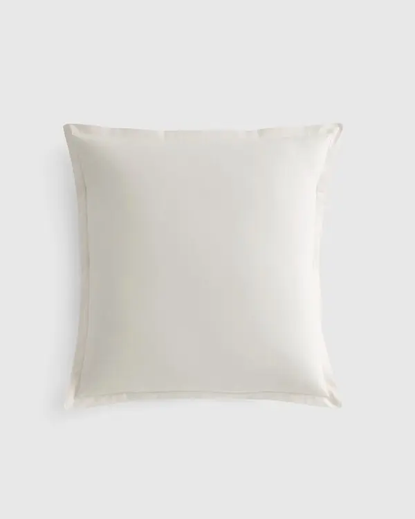 Quince Organic Crisp Percale Sham - Ivory