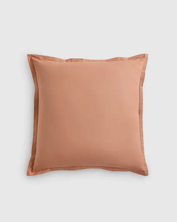 Quince Organic Crisp Percale Sham - Sedona