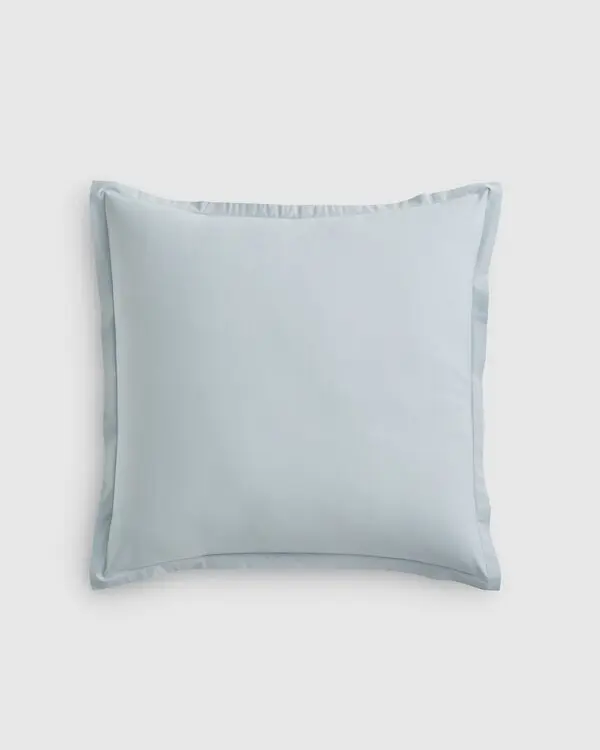 Quince Organic Crisp Percale Sham - Sky Blue