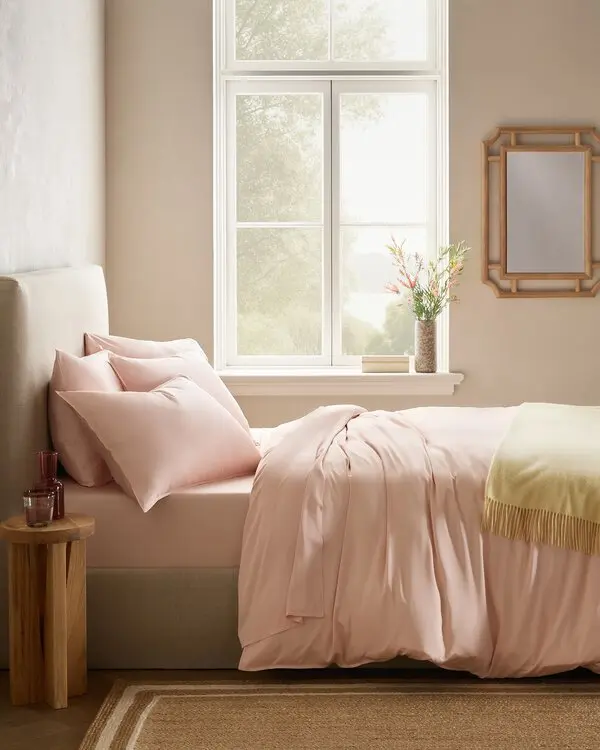 Quince Bamboo Duvet Cover Set - Soft Pink