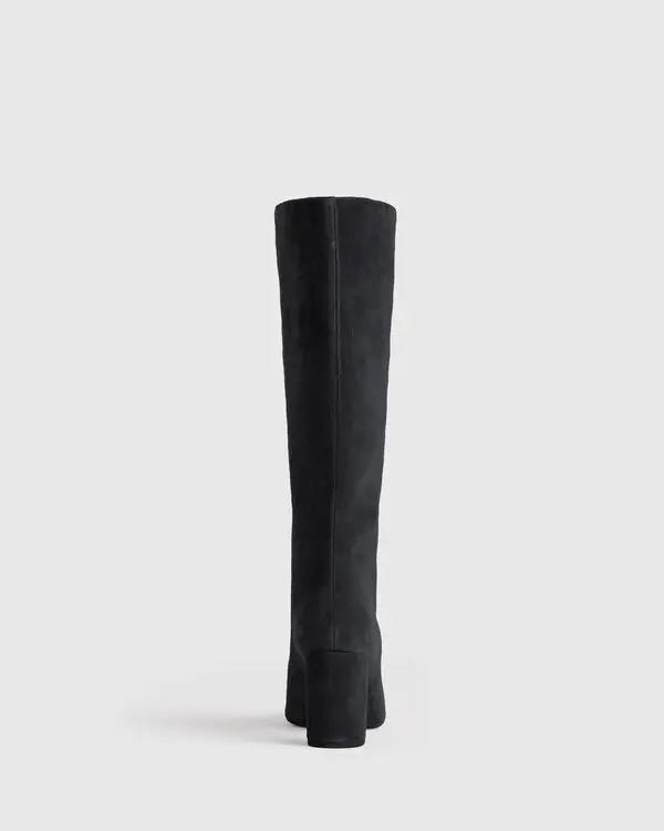 Quince Suede Block Heel Boots