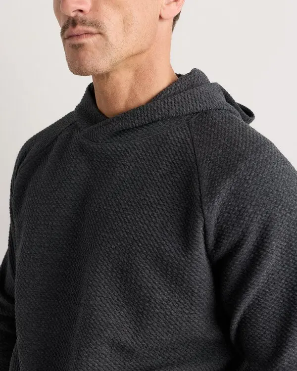 Quince Waffle Knit Hoodie