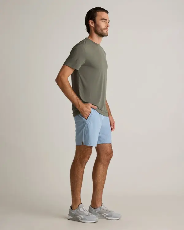 Quince Unlined 7" Run Shorts - Spa Blue