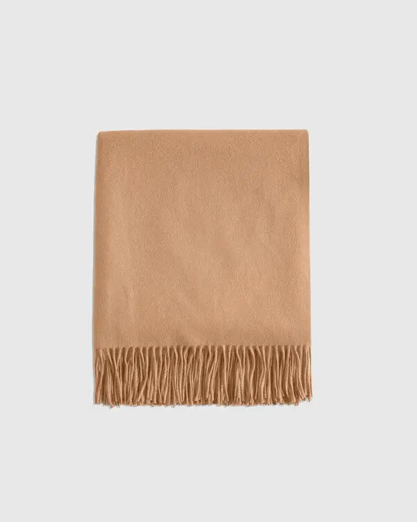 Quince Mongolian Cashmere Throw - Camel