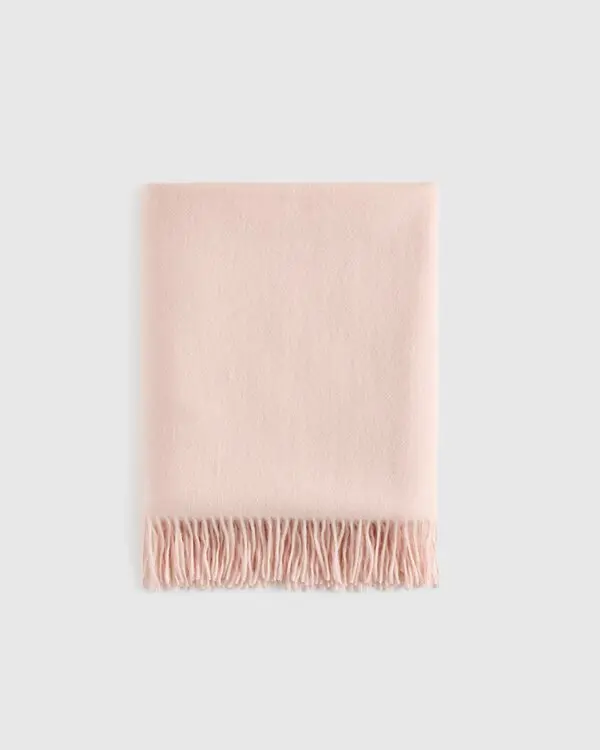 Quince Mongolian Cashmere Throw - Soft Pink