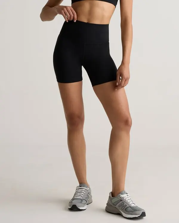 Quince High-rise Training Shorts - Black