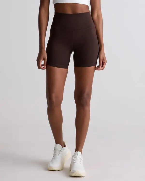 Quince High-rise Training Shorts - Espresso