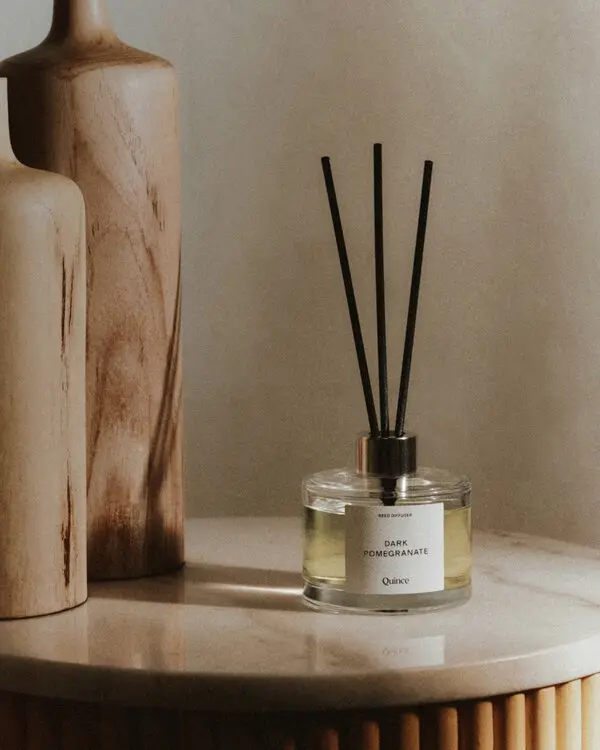 Quince Dark Pomegranate Reed Diffuser, Reed Diffuser Oil