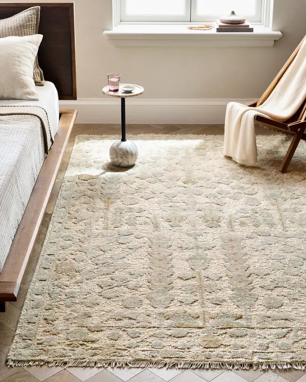 Quince Fern Hand-knotted Wool Rug