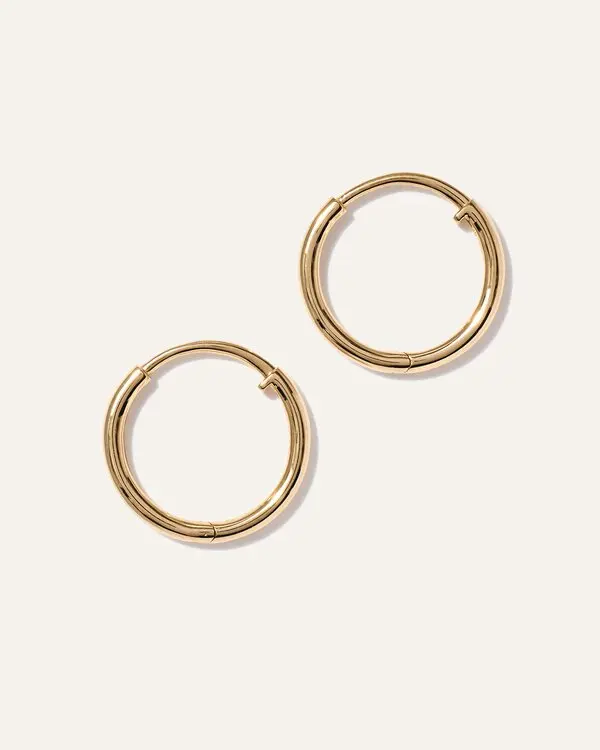 Quince 14k Gold Classic Hoop Earrings - Yellow Gold