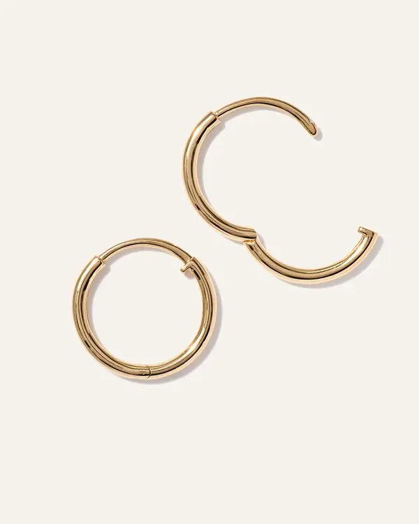 Quince 14k Gold Classic Hoop Earrings - Yellow Gold