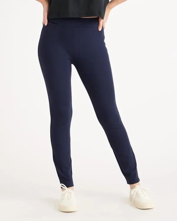 Quince Ultra-stretch Ponte Skinny Pants Tall - Navy