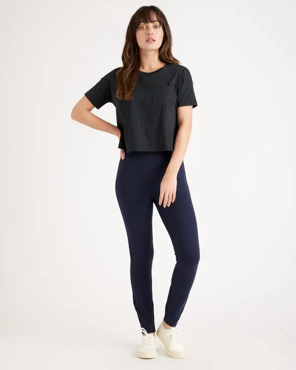 Quince Ultra-stretch Ponte Skinny Pants Tall - Navy