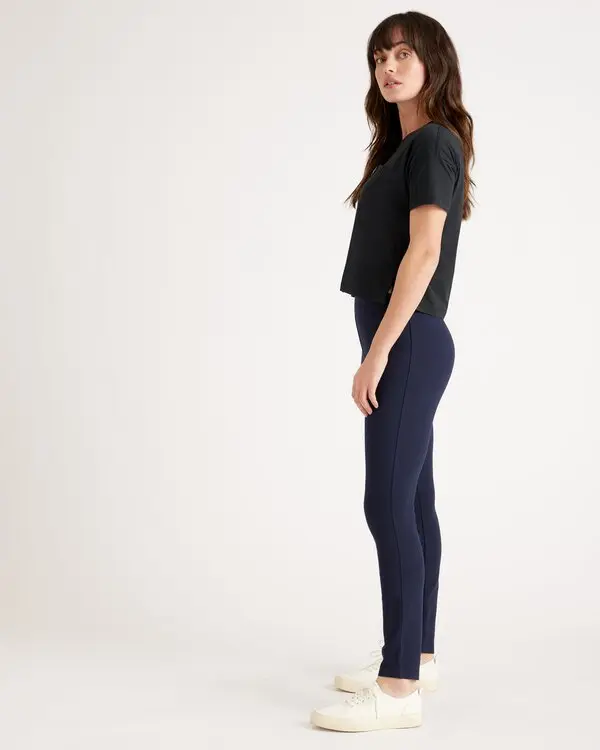 Quince Ultra-stretch Ponte Skinny Pants Tall - Navy