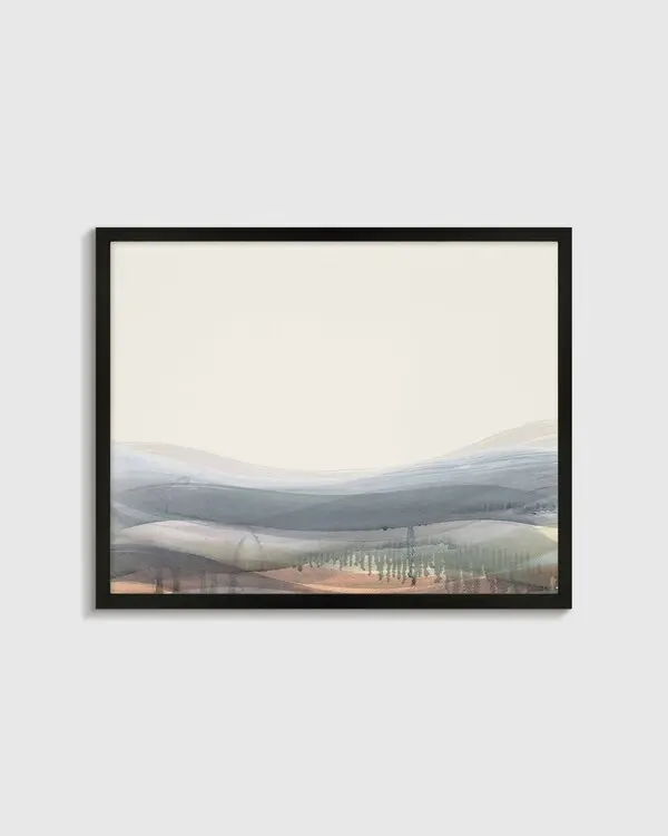 Quince Through The Mist Beth James, Wood Frame - Black