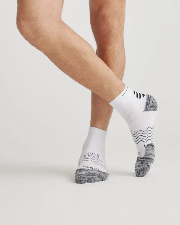 Quince Performance Running Quarter Socks 4-pack - White