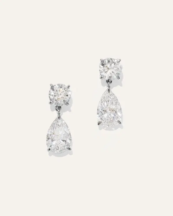 Quince 14k Gold Lab Grown Diamond Drop Earrings - White Gold