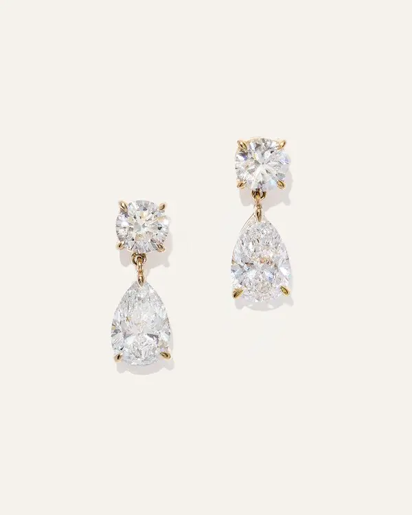 Quince 14k Gold Lab Grown Diamond Drop Earrings - Yellow Gold