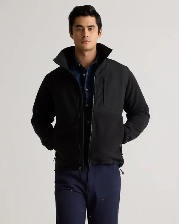 Quince Polar Fleece Full-zip Jacket - Bold Black
