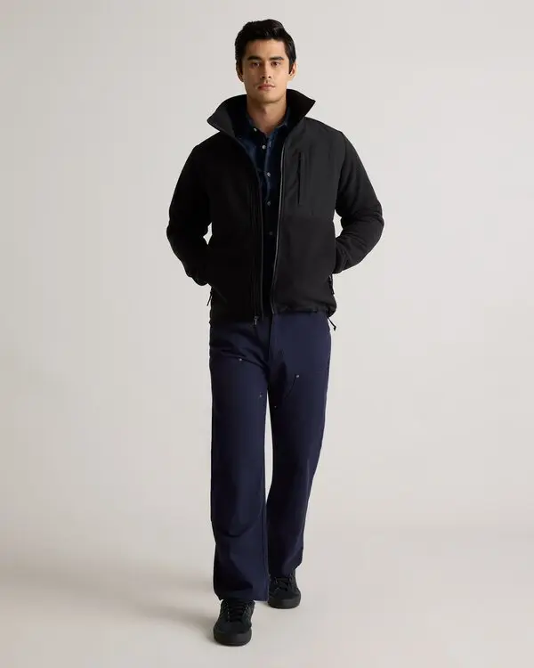 Quince Polar Fleece Full-zip Jacket - Bold Black