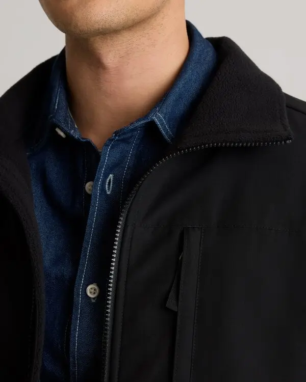 Quince Polar Fleece Full-zip Jacket - Bold Black
