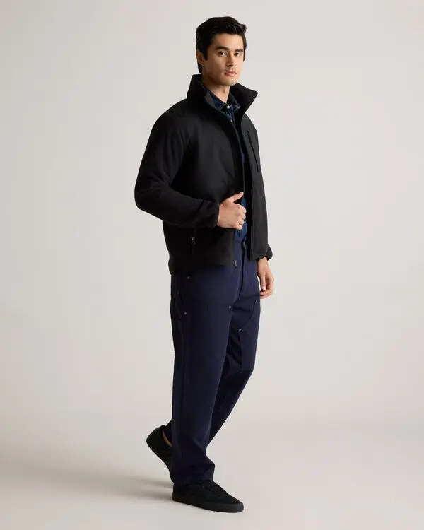 Quince Polar Fleece Full-zip Jacket - Bold Black