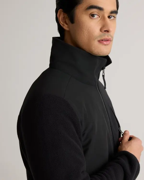 Quince Polar Fleece Full-zip Jacket - Bold Black