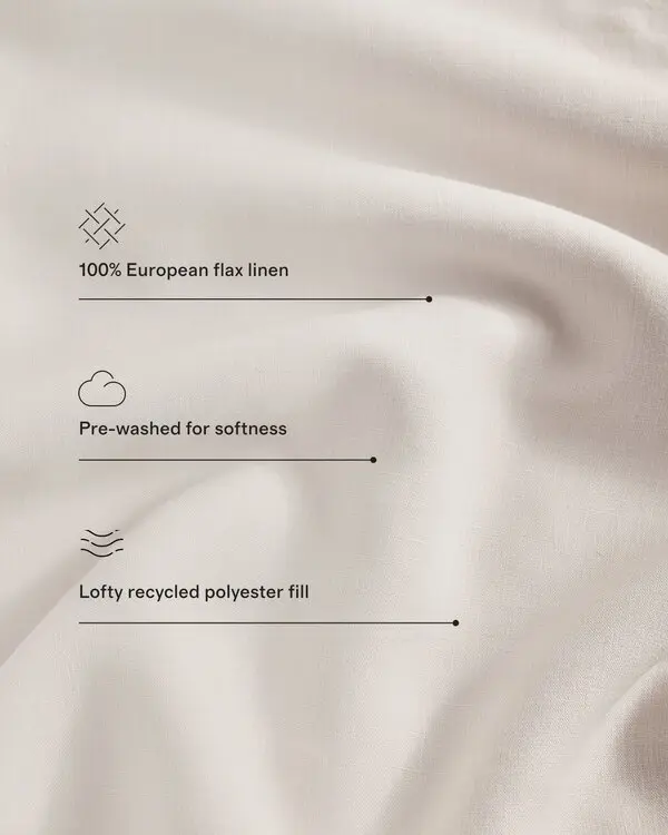 Quince European Linen Box Quilted Sham - Willowleaf