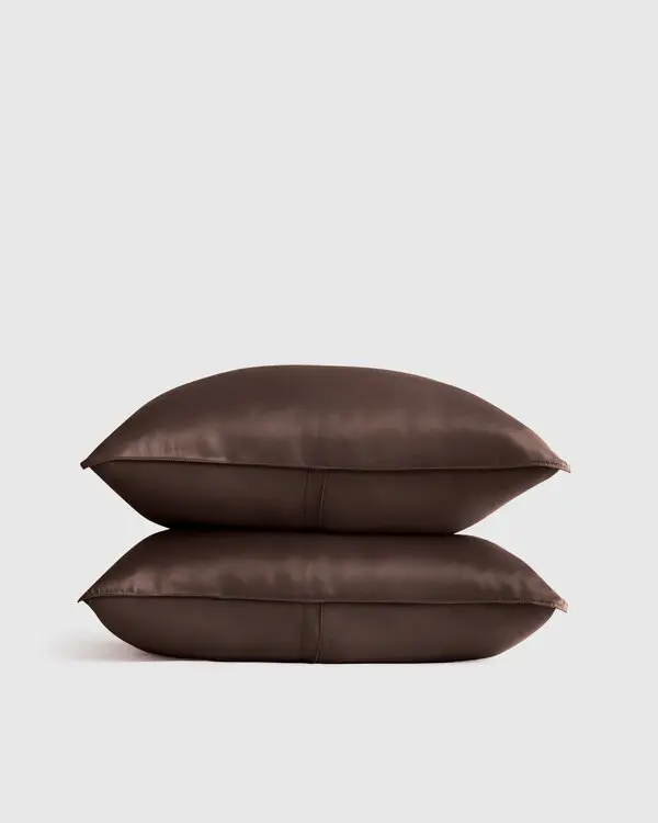 Quince Bamboo Sham Set - Espresso