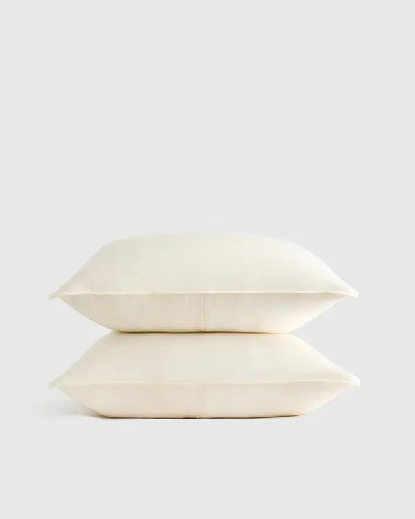 Quince Bamboo Sham Set - Ivory