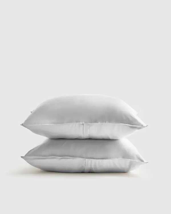 Quince Bamboo Sham Set - Light Grey