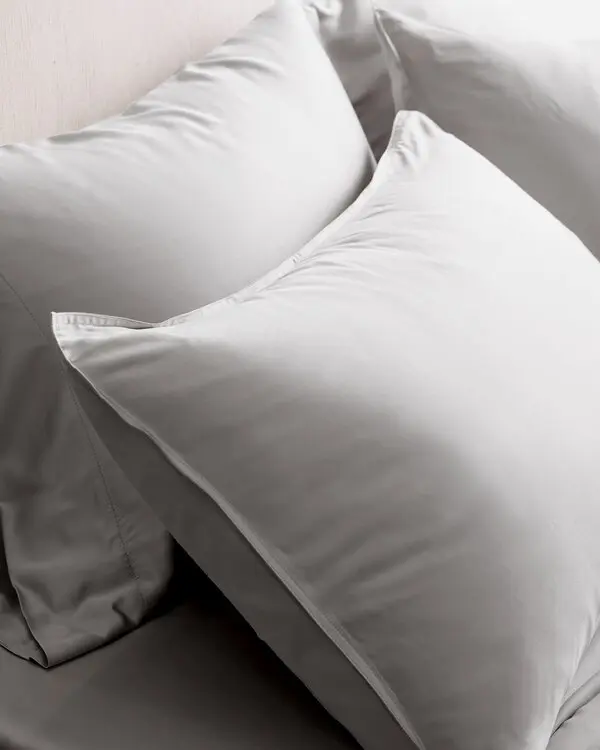 Quince Bamboo Sham Set - Light Grey