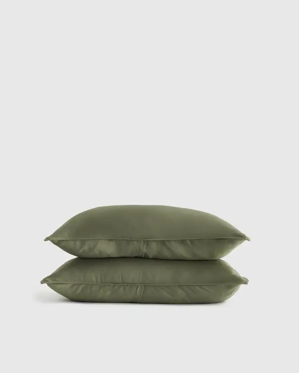 Quince Bamboo Sham Set - Olive