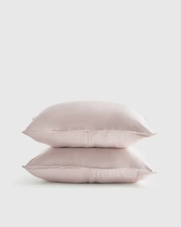 Quince Bamboo Sham Set - Soft Blush