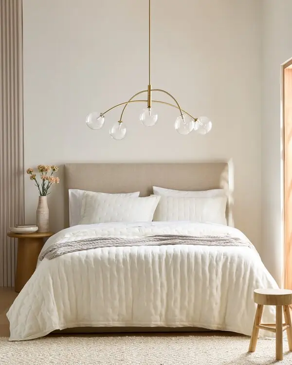 Quince European Linen Dream Quilt - Ivory