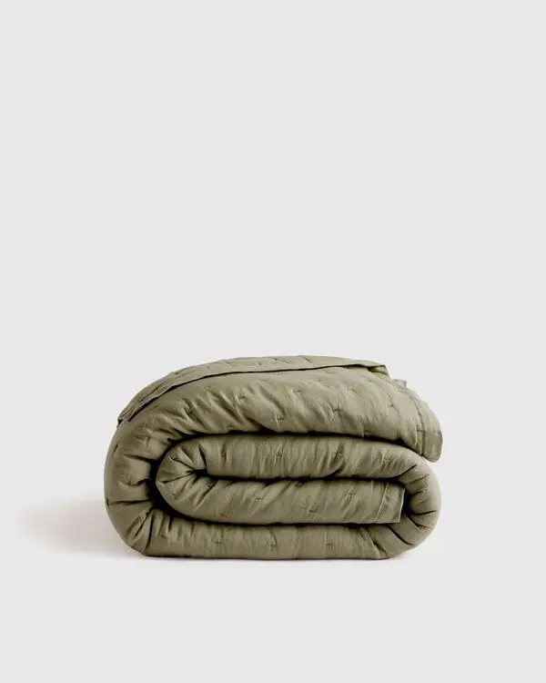 Quince European Linen Dream Quilt - Willowleaf