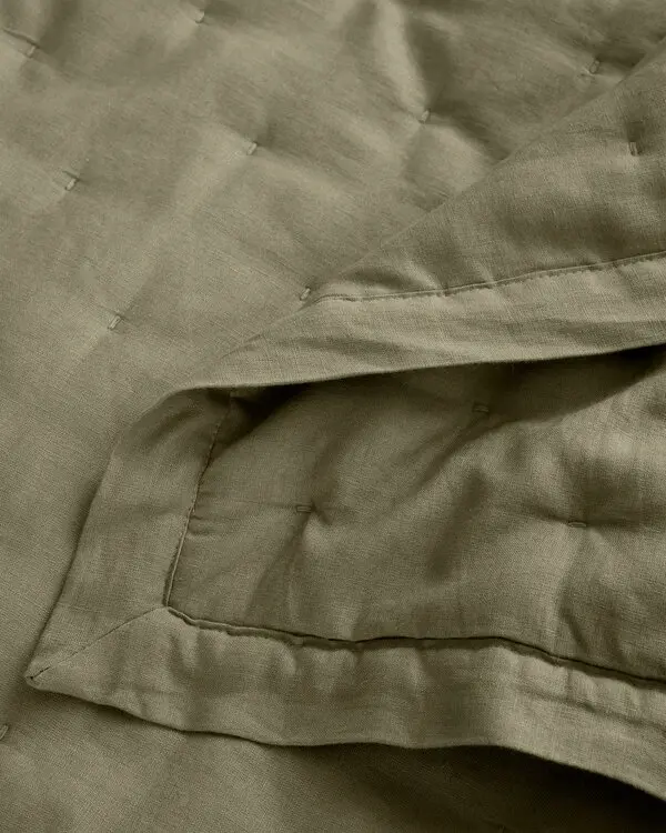 Quince European Linen Dream Quilt Set - Willowleaf