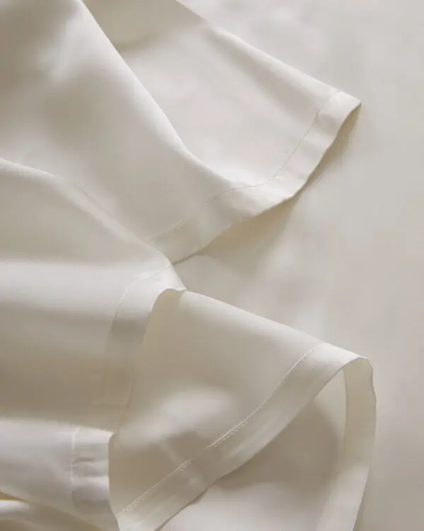 Quince Mulberry Silk Flat Sheet - Ivory