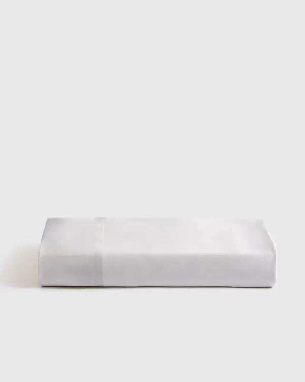 Quince Mulberry Silk Flat Sheet - Silver