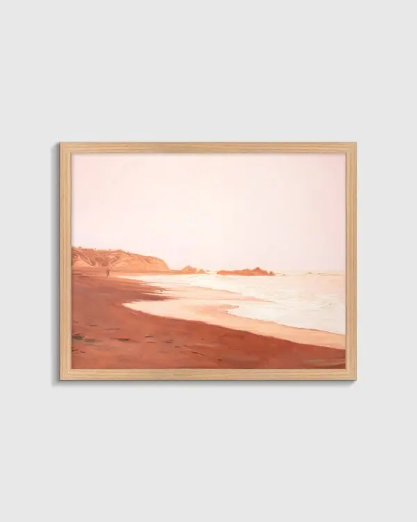 Quince July Haze Kristi Mcdonald, Wood Frame - Oak