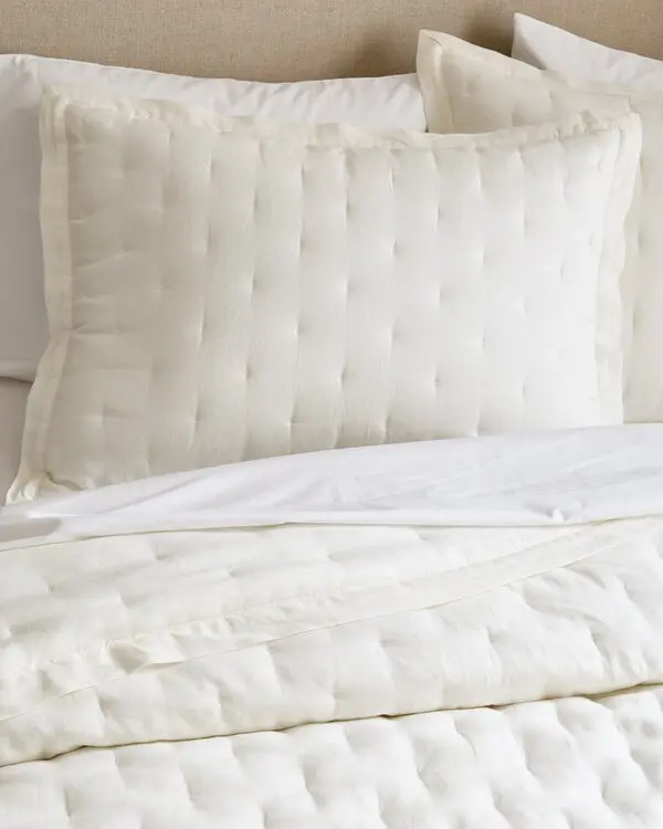 Quince European Linen Dream Sham Set - Ivory