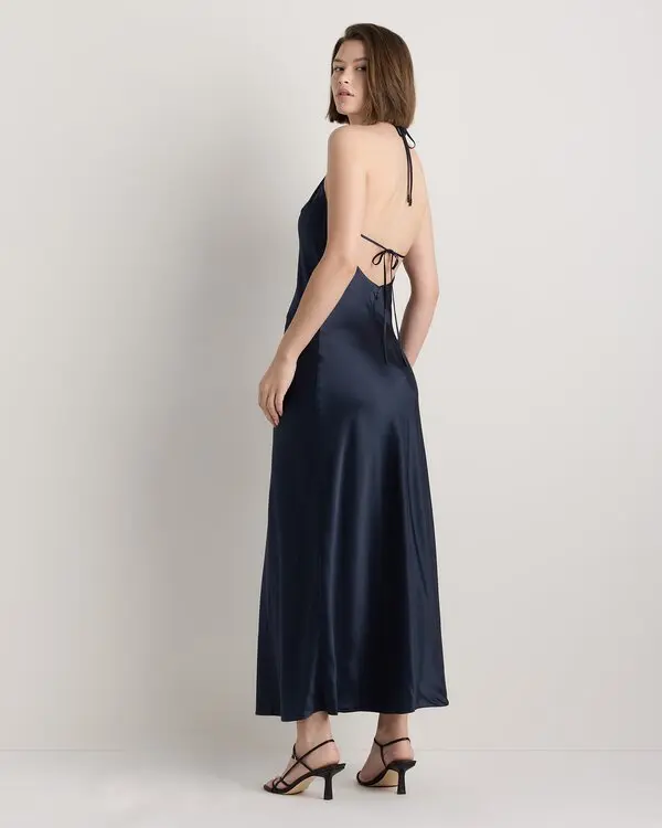 Quince Halter Maxi Dress - Navy