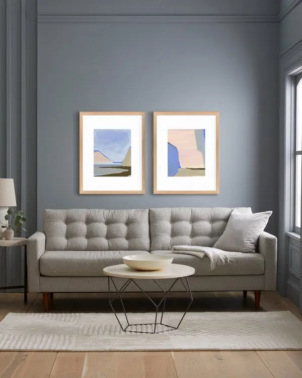 Quince Dawn Sky Andrea Stokes, Wood Frame - Oak