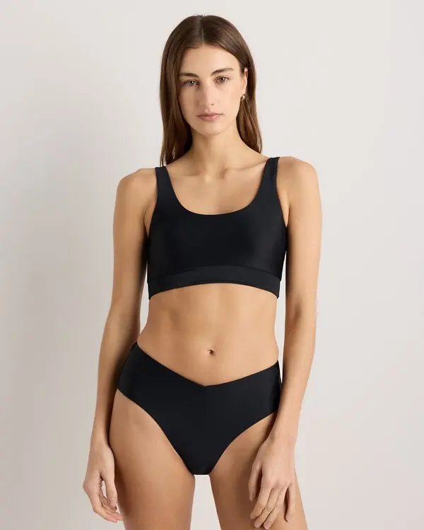 Quince Tank Bikini Top - Black