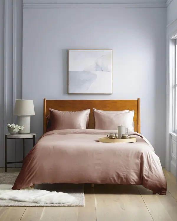 Quince Luxury Organic Sateen Duvet Cover Set - Clay