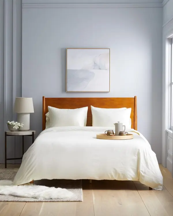 Quince Luxury Organic Sateen Duvet Cover Set - Ivory