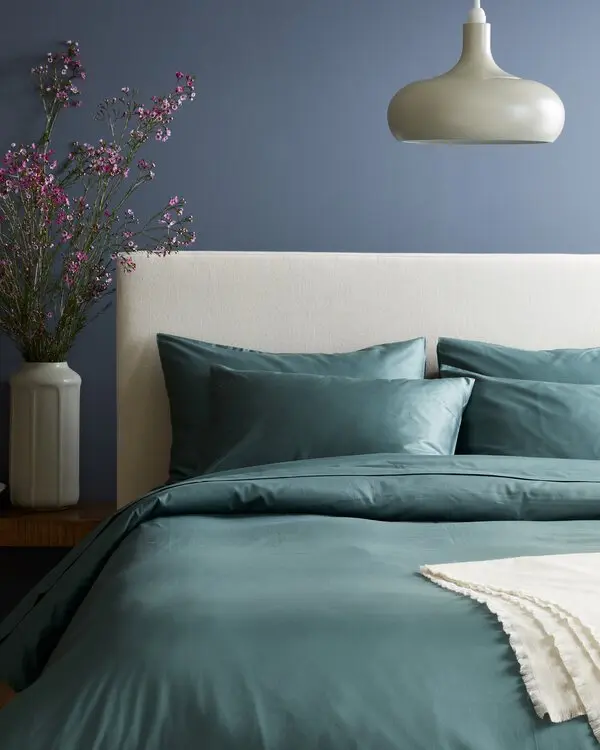 Quince Luxury Organic Sateen Duvet Cover Set - Pine