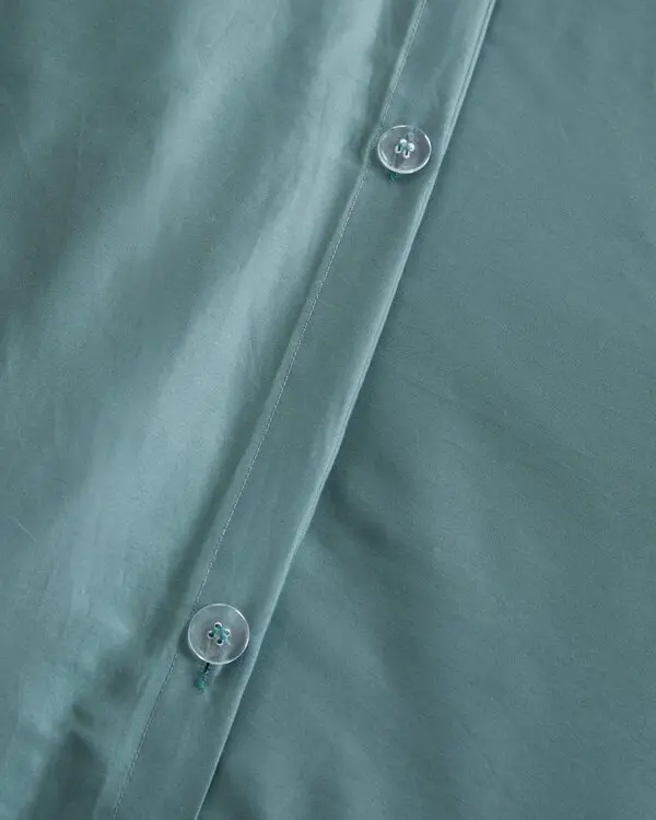 Quince Luxury Organic Sateen Duvet Cover Set - Pine