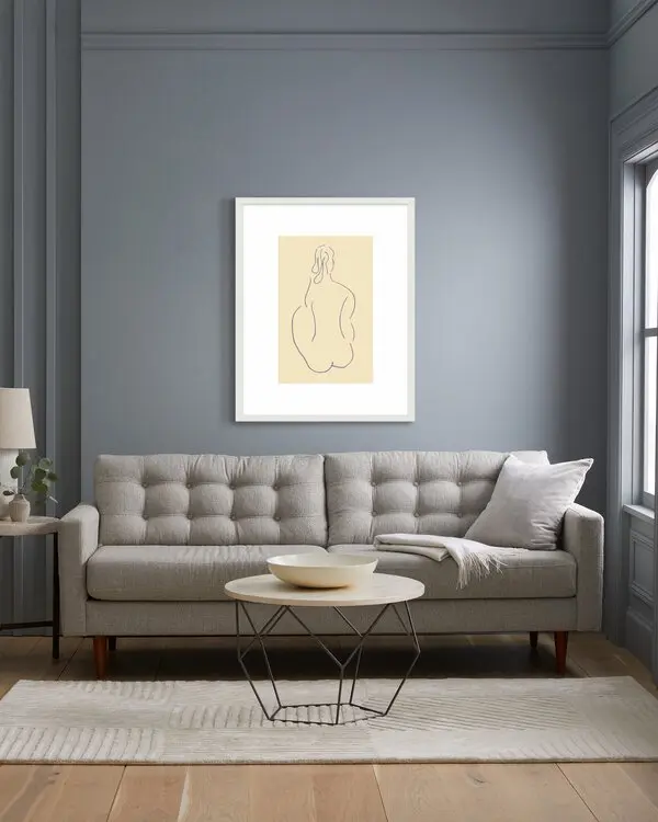 Quince Laurel Jeff Jackson, Wood Frame - White