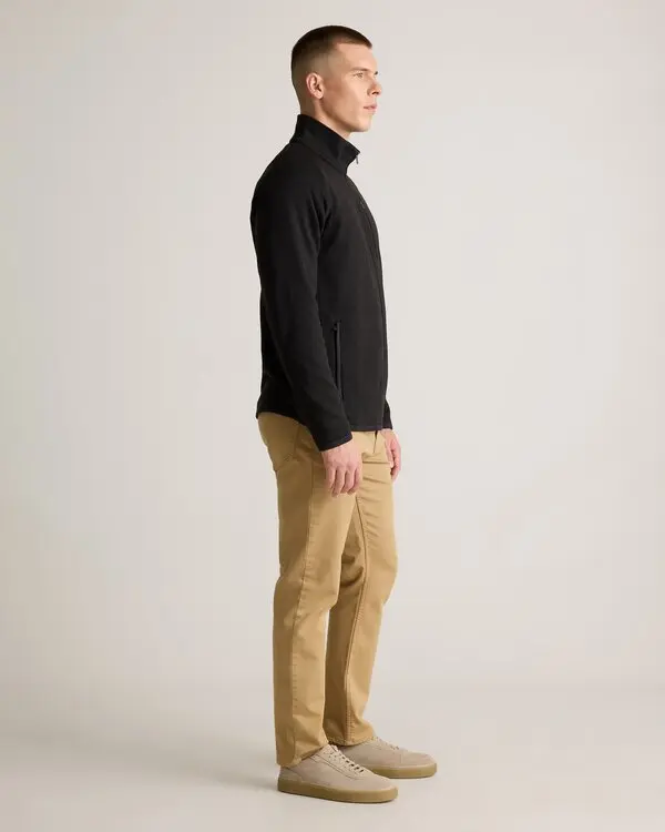 Quince Sweater-knit Fleece Full-zip Jacket - Black